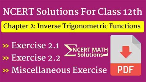 Class 12th Maths Ncert Math Solutions