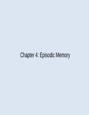 Understanding Episodic Memory and Its Processes | Course Hero