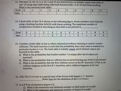 solved 13 the keys 12 18 13 2 3 23 5 and 15 are