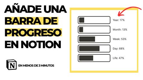 Cómo Crear Una Barra De Progreso En Notion Tutorial Rápido Youtube