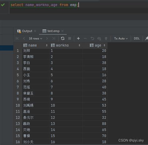 Mysql数据库——sql（3） Dql（基本查询、条件查询、聚合函数、分组查询、排序查询、分页查询、案例练习）