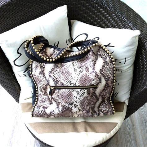 big buddha bags big buddha python texture grayson style large bag boho poshmark