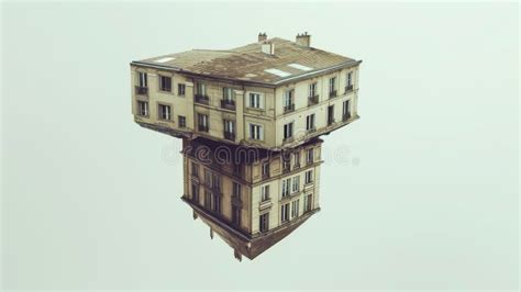 Inverted Building Architecture Illusion Stock Image Image Of