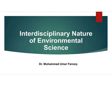 Solution Interdisciplinary Field Of Environmental Science Studypool
