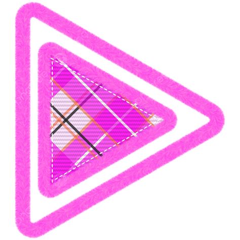 Triangle Arrow Plaid Fabric And Fur Arrow Fur Arrow Fabric Arrow Png