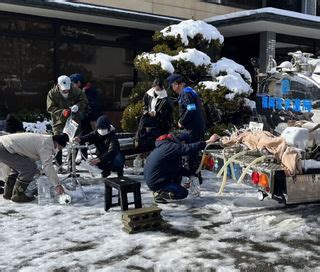 現地では持参したリュック式の給水袋6リットルも配布した福岡市水道局提供 道路崩落や陥没身の危険感じた 能登地震の被災地で給水