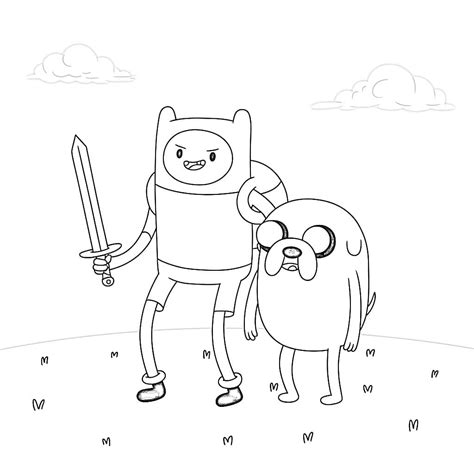 Coloriage Adventure Time à Imprimer Et Dessin