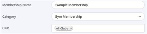 Memberships User Manual