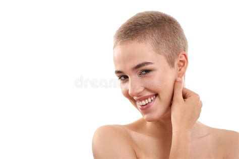 Luminous Skin Portrait Of A Beautiful And Positive Blond Woman With