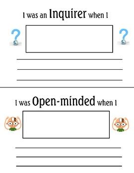 IB PYP Babe Attribute Book By Ibteaching2nd TPT