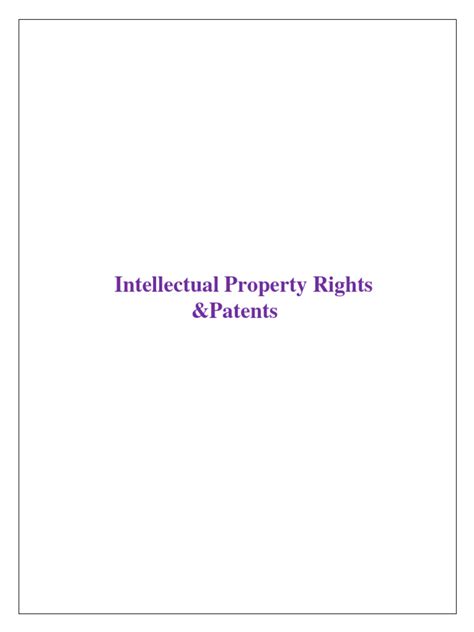 Ipr Notes Download Free Pdf Intellectual Property World