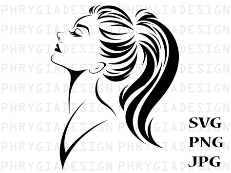 Beautiful Woman Svg Png Woman Silhouette Svg Woman Face Etsy Australia