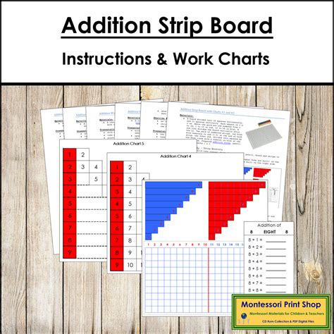 Montessori Addition Strip Board Charts And Instructions Made By Teachers