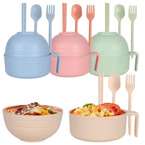 Ramen Bowl Set Microwave Ramen Cooker Instant Noodles Ew With N