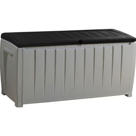Keter Coffre De Rangement Extérieur En Résine Litres Gris Malle De Jardin à Prix Carrefour