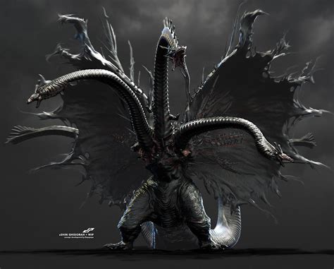 Zshin Ghidorah Concept Development Front By Dopepope On Deviantart