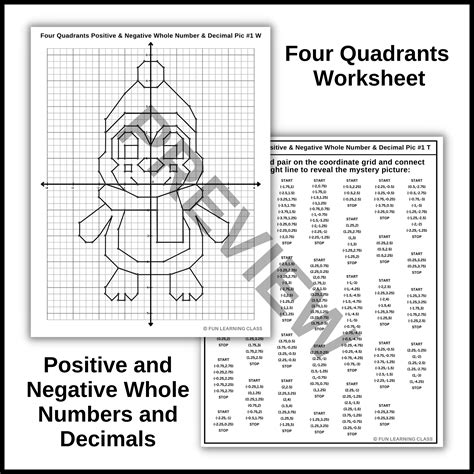 Winter Penguin Coordinate Graphing Plotting Points Ordered Pairs