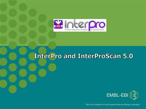Interpro And Interproscan 50 Pptx