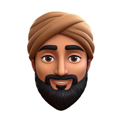 Memoji Homem Indiano Bonito Em Fundo Branco Emoji Personagem De Desenho