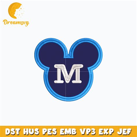 Mickey Mouse Head Embroidery Design Dreamsvg Store