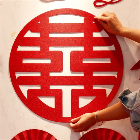 婚房装饰套装背景墙拉花新房间结婚布置男方女方卧室客厅婚庆用品虎窝淘