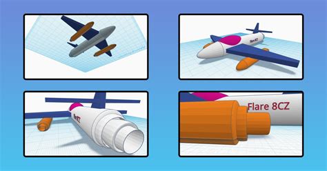 Design Challenge 008 Tinkercad Aircraft Autodesk Community Gallery