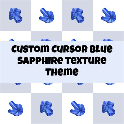 Custom Cursor Custom Cursor Blue Sapphire Texture Theme Theme Cursor