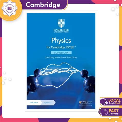 Cambridge Igcsetm สมุดเรียนฟิสิกส์ พร้อมอุปกรณ์ดิจิทัล 2 ปี Igcse Syllabus 9781108888073