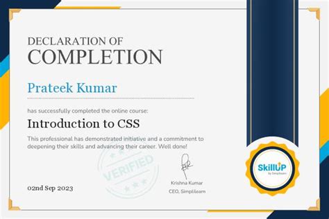Prateek Kumar On Linkedin Prateek Kumar Has Successfully Completed The