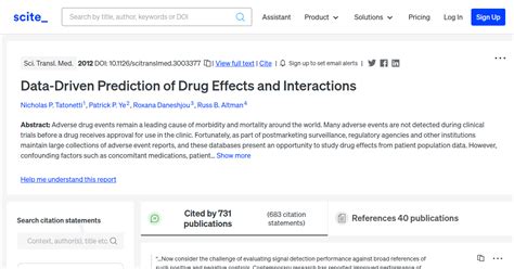 Data Driven Prediction Of Drug Effects And Interactions