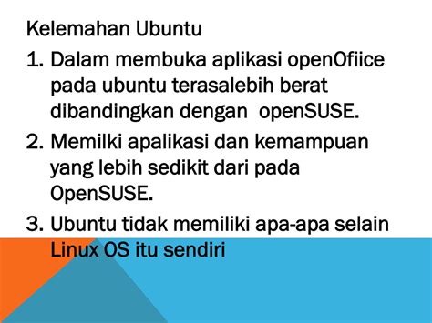 Ppt Perbandingan Ubuntu Vs Open Suse Powerpoint Presentation Free