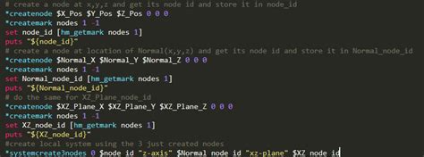 Hypermesh Tcl Commands To Create A Node And Identify Node Id Created
