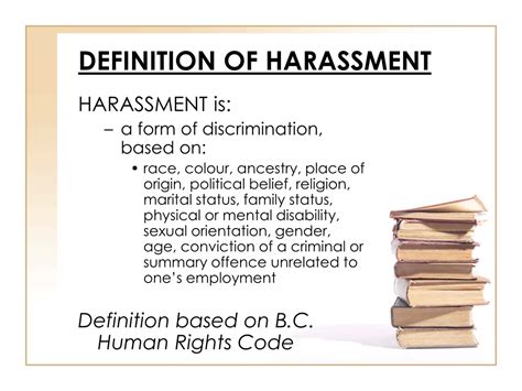 Ppt School District 8 Harassment Awareness Brief Yearly Training