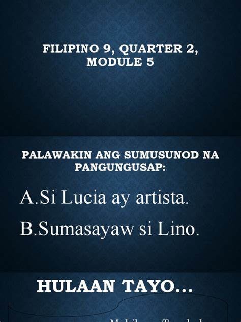 Filipino 9 Quarter 2 Module 5 Pdf