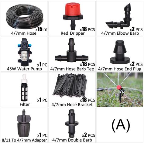 Baduglobal Ro Pompa De Apa 45W Kit De Irigare Prin Picurare Pentru