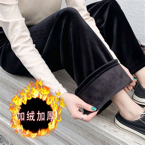 大尺碼女裝 長褲女 保暖褲 刷毛 工作褲 內刷毛褲 尼龍長褲 長褲大碼金絲絨闊腿褲子女冬季加絨加厚胖妹妹寬鬆休閒拖地褲女 蝦皮購物