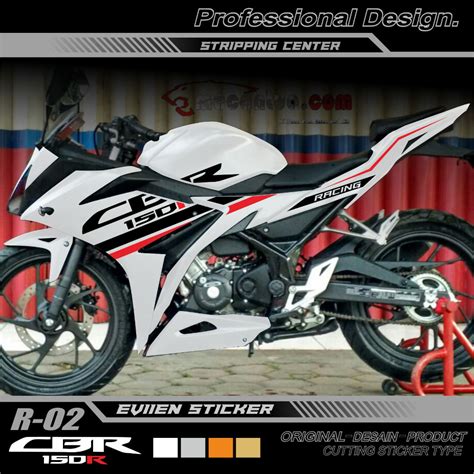 Jual STRIPING CUTTING STIKER CBR 150R FACELIFT STRIPING VARIASI