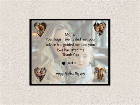 Editable Mom Photo Collage Canva Template Personalized Mom Frame Mom