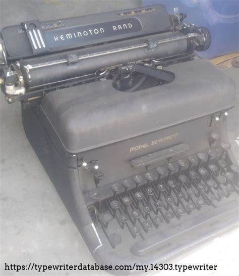 1941 Remington 17 On The Typewriter Database