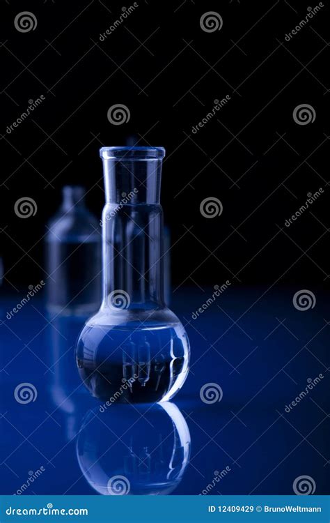 Dark Blue Lab Vials Royalty Free Stock Images Image 12409429