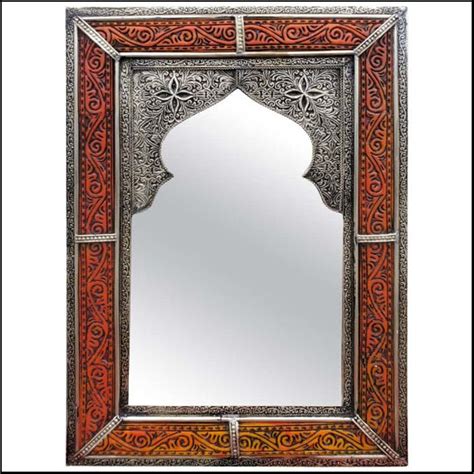 Moroccan Rectangular Metal Mirror Har 21 Living Morocco