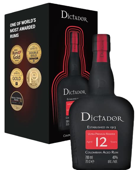 Dictador 12 Year Old Colombian Rum 700ml Liquor Loot 7260216066096