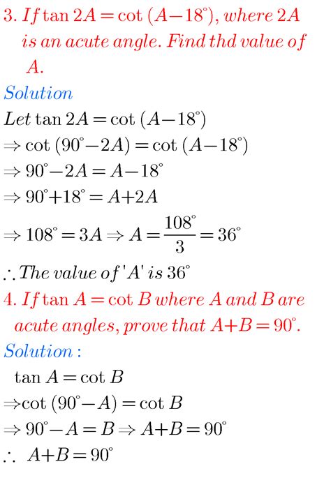 Ssc Mathematics Trigonometry Solutions Class 10 Maths Glow Ssc Mathematics Trigonometry Solutions Class 10 Maths Glow