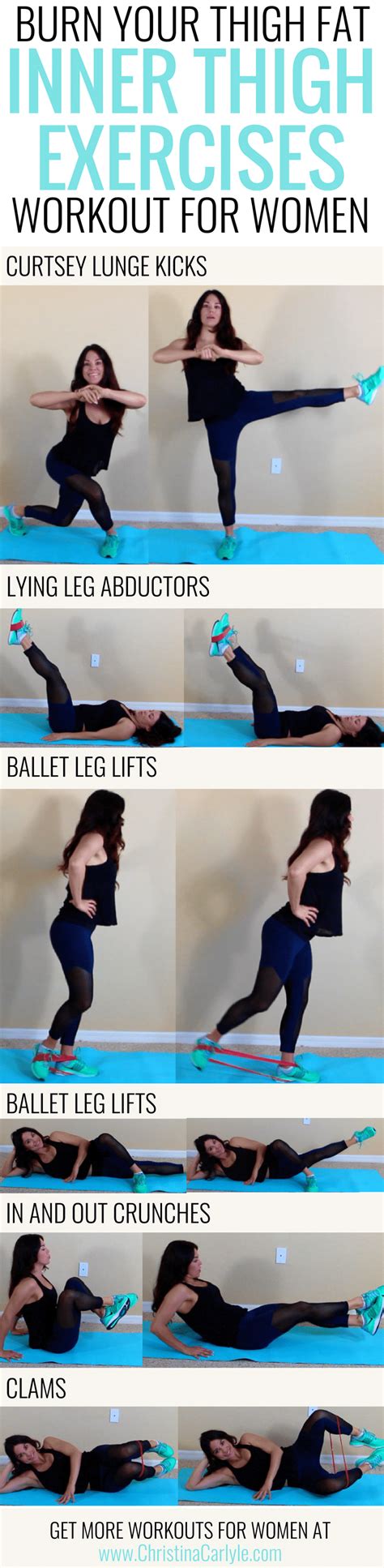 Inner Thigh Exercises Workouts For Women Christina Carlyle