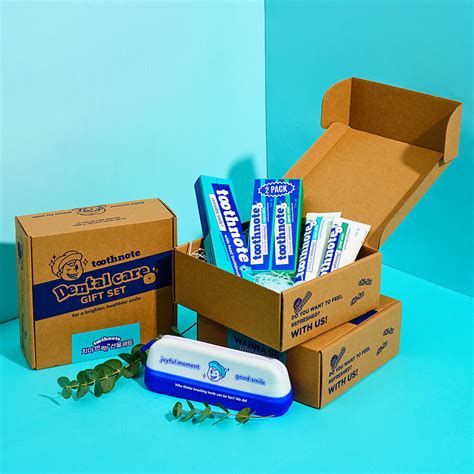 투스노트 [29cm 단독][선물포장] 투스노트 치아 반짝 선물세트 미백치약 4개입 미세모칫솔 2개입 블루 파우치 위시버킷