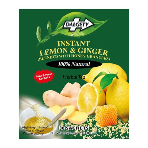 Dalgety Instant Lemon And Ginger Herbal Tea 30 Sachets Rileys