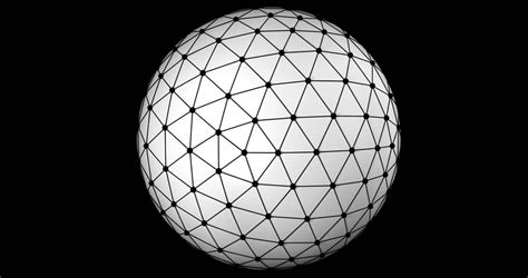 plexus style loop rotate sphere animation cycle white dots and lines