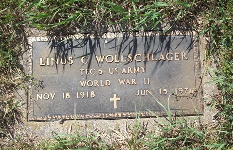 Linus Clettus Wollschlager 1918 1978 Memorial Find A Grave