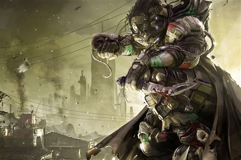 Assassin With Dagger On Roof Anime Character Hd Wallpaper Wallpaper Flare