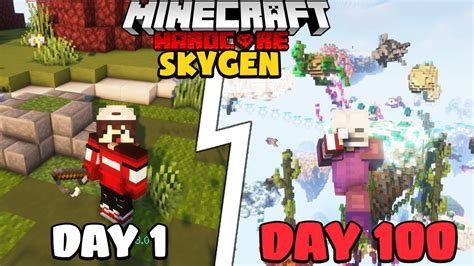 Kienric Tóm Tắt 100 Ngày Minecraft Skygen Sinh Tồn Siêu Khó Youtube